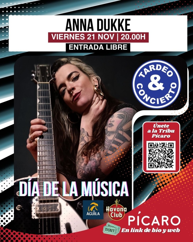 Día de la Música – ANNA DUKKE – Tardeo&Concierto – sala picaro